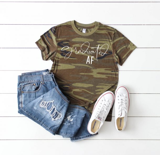 Free Graduation SVG for a Graduated AF Tee - seeLINDSAY